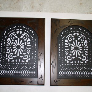 Cabinet Door Panel Insert in decorative iron. Design name | Etsy