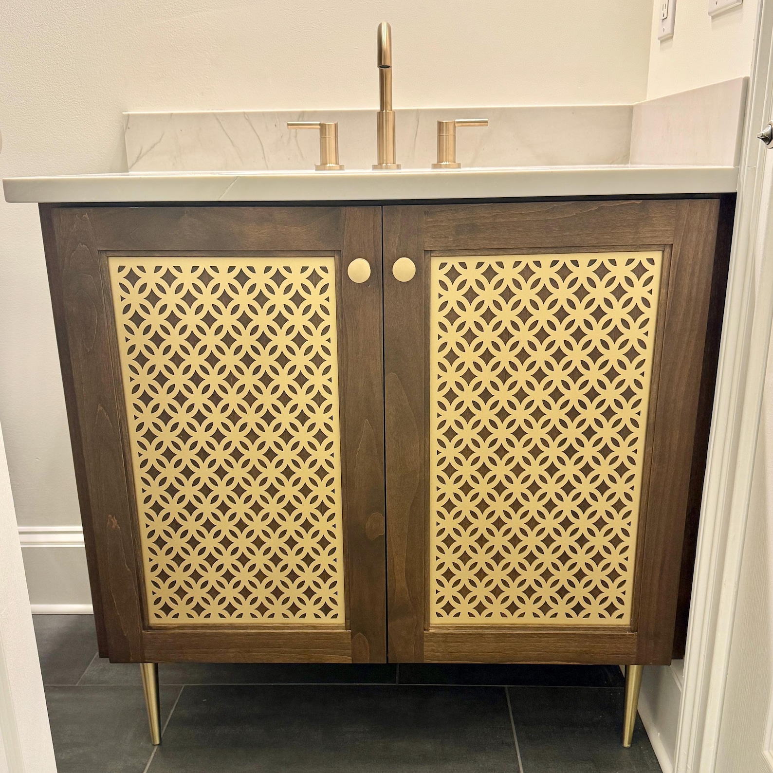 Hope Cabinet Door Insert Custom Decorative Mullion Door Kitchen Bath ...