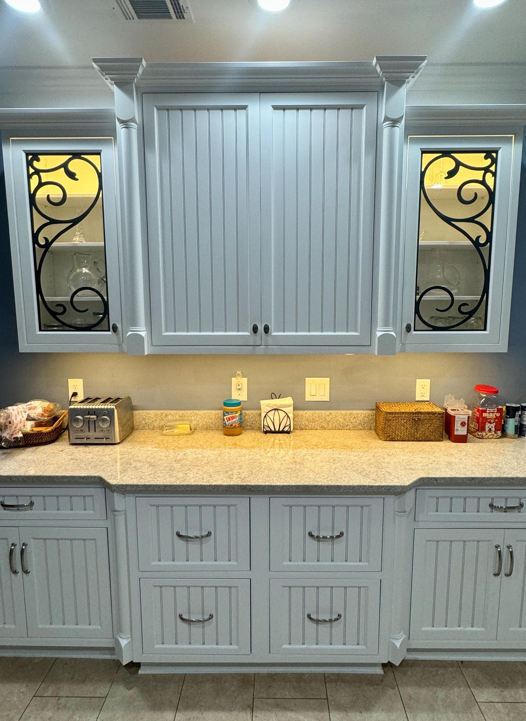 Vezina Cabinet Door Insert Custom Decorative Mullion Door Kitchen Bath ...