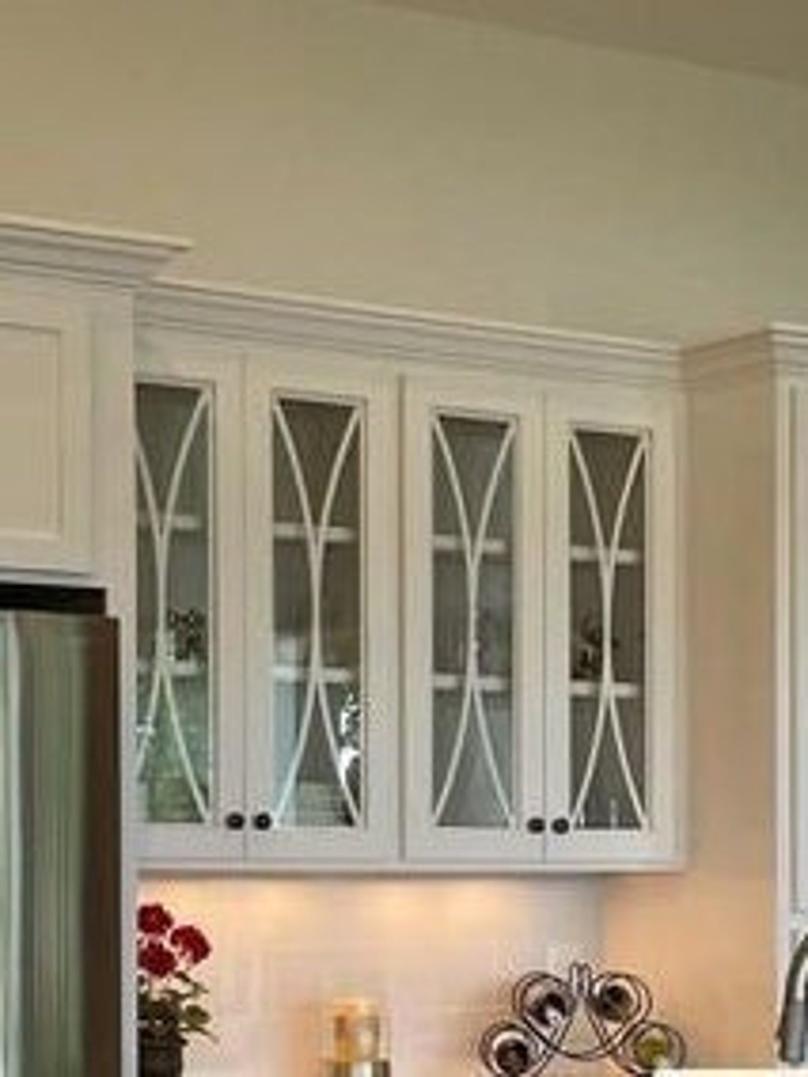 Gleason Cabinet Door Insert Custom Decorative Mullion Door Kitchen Bath ...