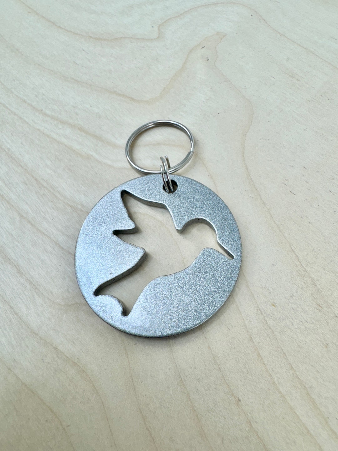 Custom Hummingbird Metal Keychain Heavy Metal Laser Cut Quality ...