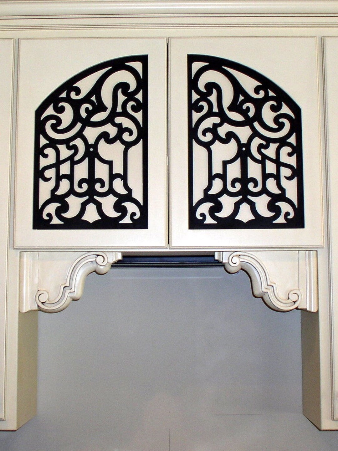 Holly Cabinet Door Insert Custom Decorative Mullion Door Kitchen Bath ...
