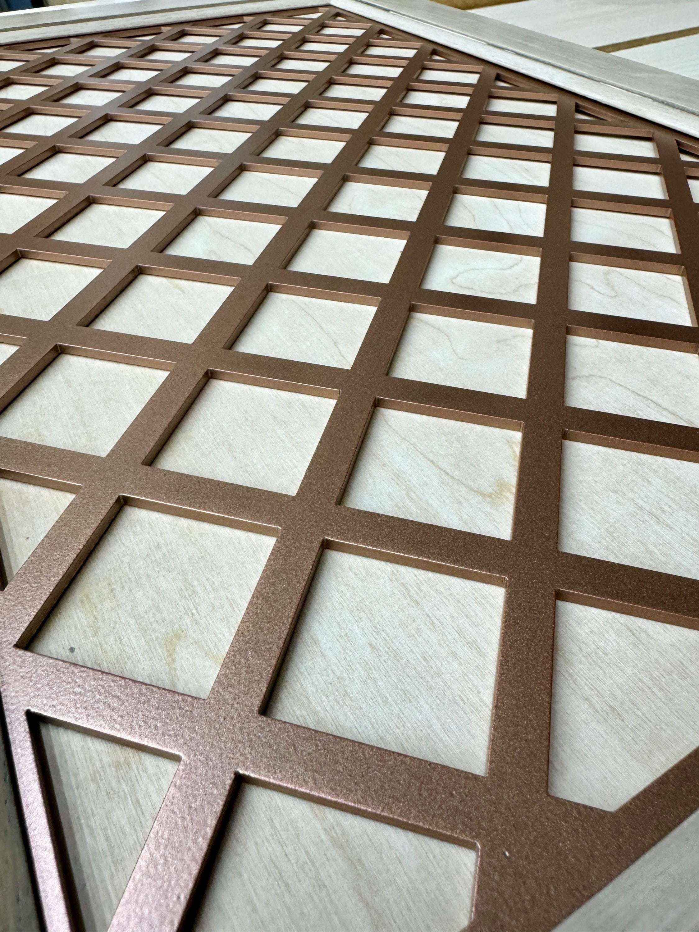 Diamonds 1.5" Cabinet Door Insert Custom Decorative Mullion Door ...