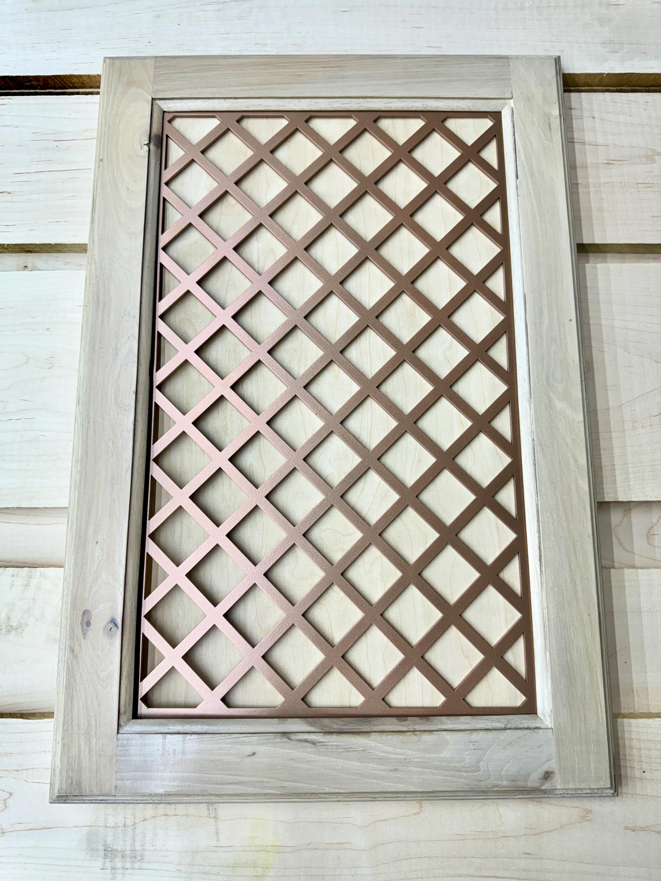 Diamonds 1.5" Cabinet Door Insert Custom Decorative Mullion Door ...