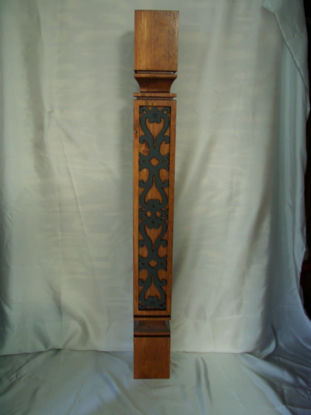 Leg With Aislinn Iron. Wood Leg/post With Inset Iron - Etsy