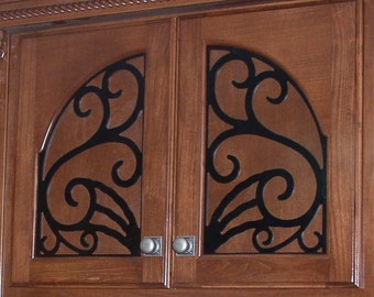 Orla-Cabinet Door Panel Insert in decorative iron.. Available | Etsy