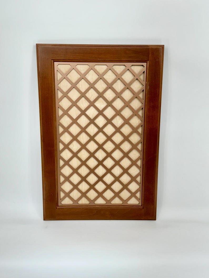 Diamonds 1.5" Cabinet Door Insert Custom Decorative Mullion Door ...