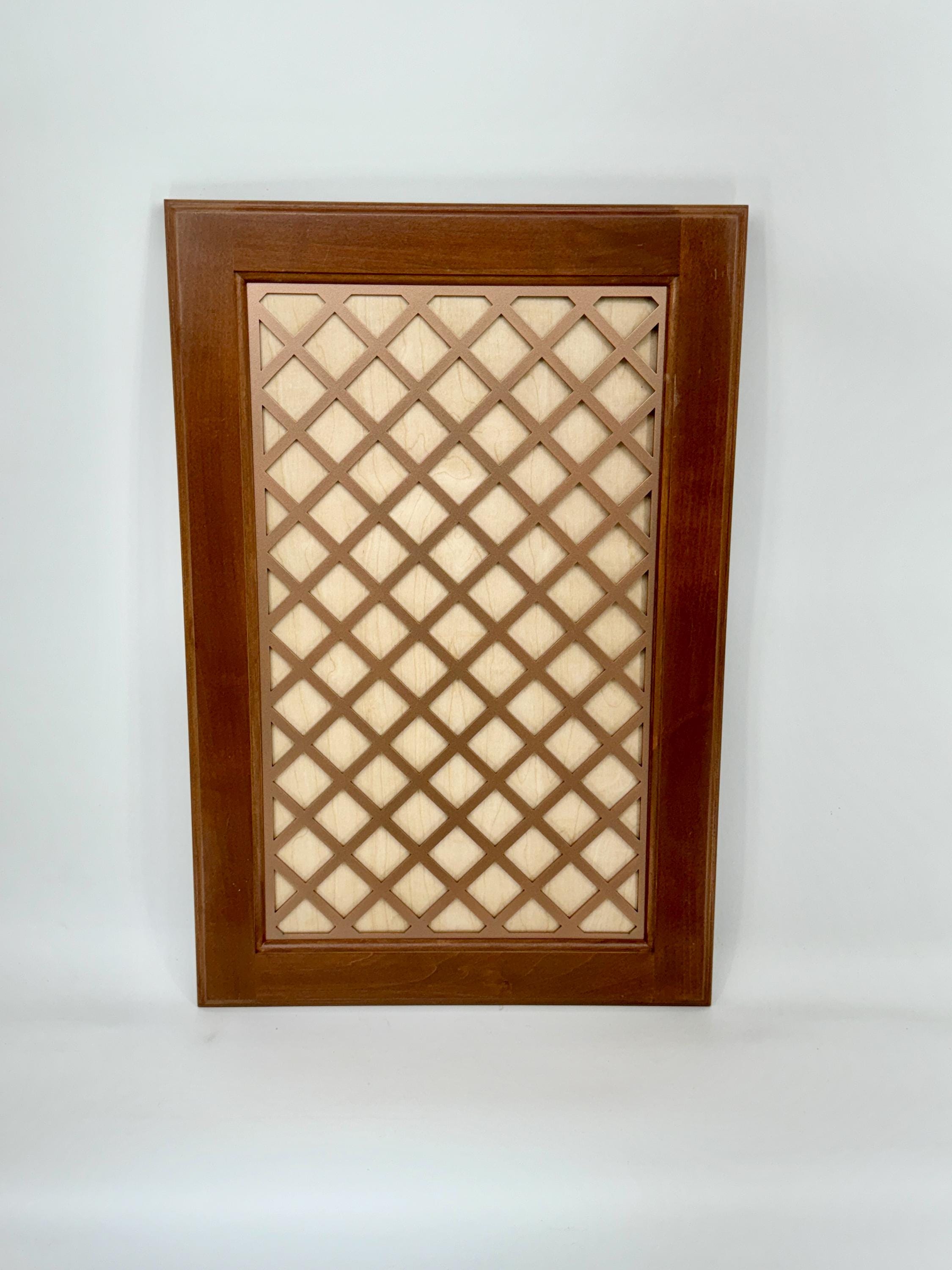 Diamonds 1.5" Cabinet Door Insert Custom Decorative Mullion Door ...