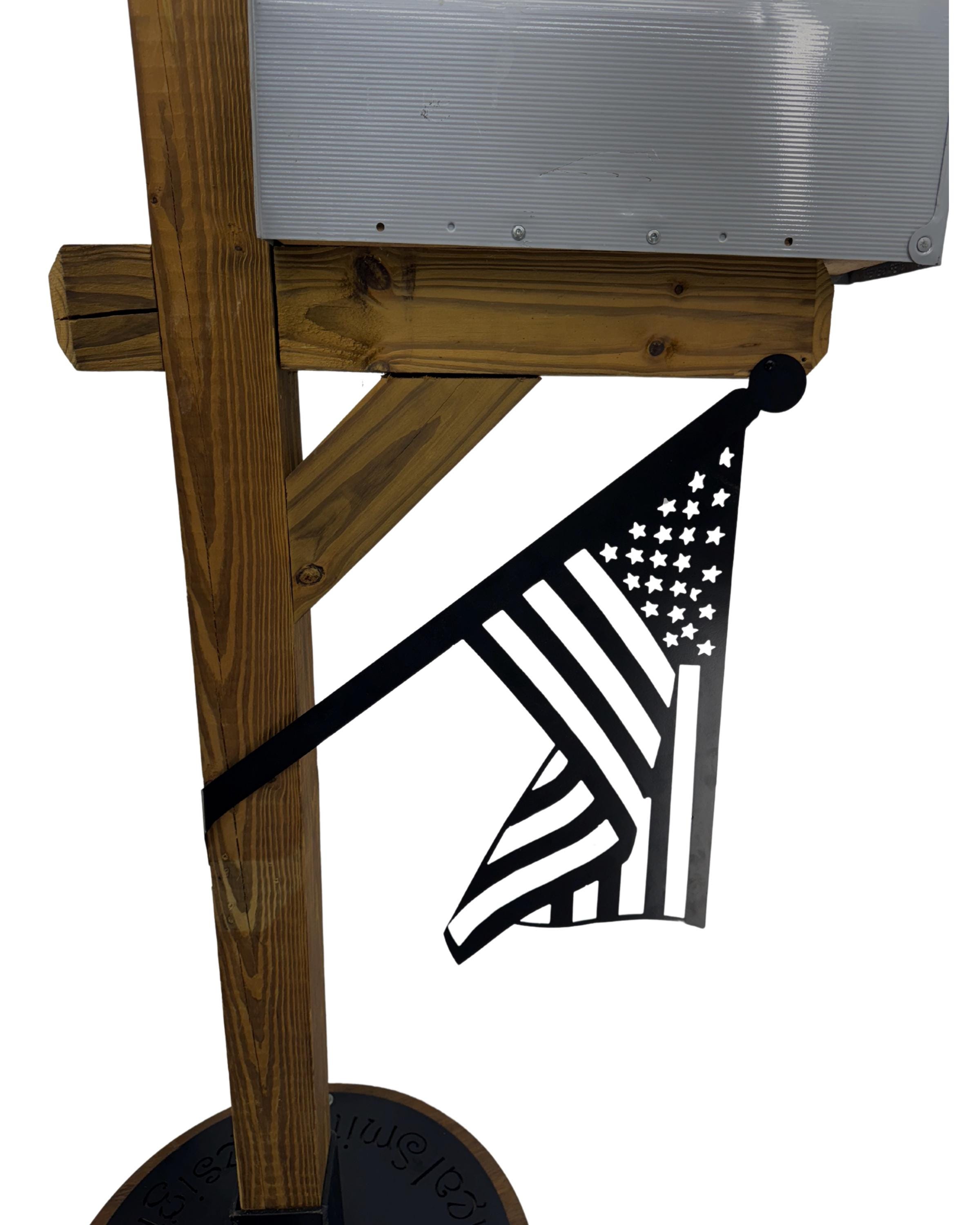Forever Flags Metal Mailbox Hanger Custom Numbers Mailbox Flag ...