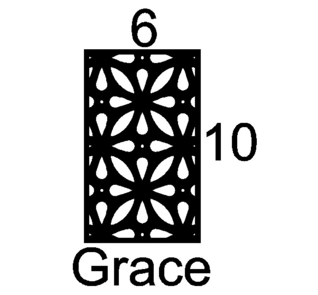 Grace Mini Insert Sample Custom Decorative Mullion Door Kitchen Bath ...