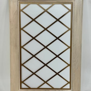 Lattice Cabinet Door Insert Custom Decorative Mullion Door Kitchen Bath ...