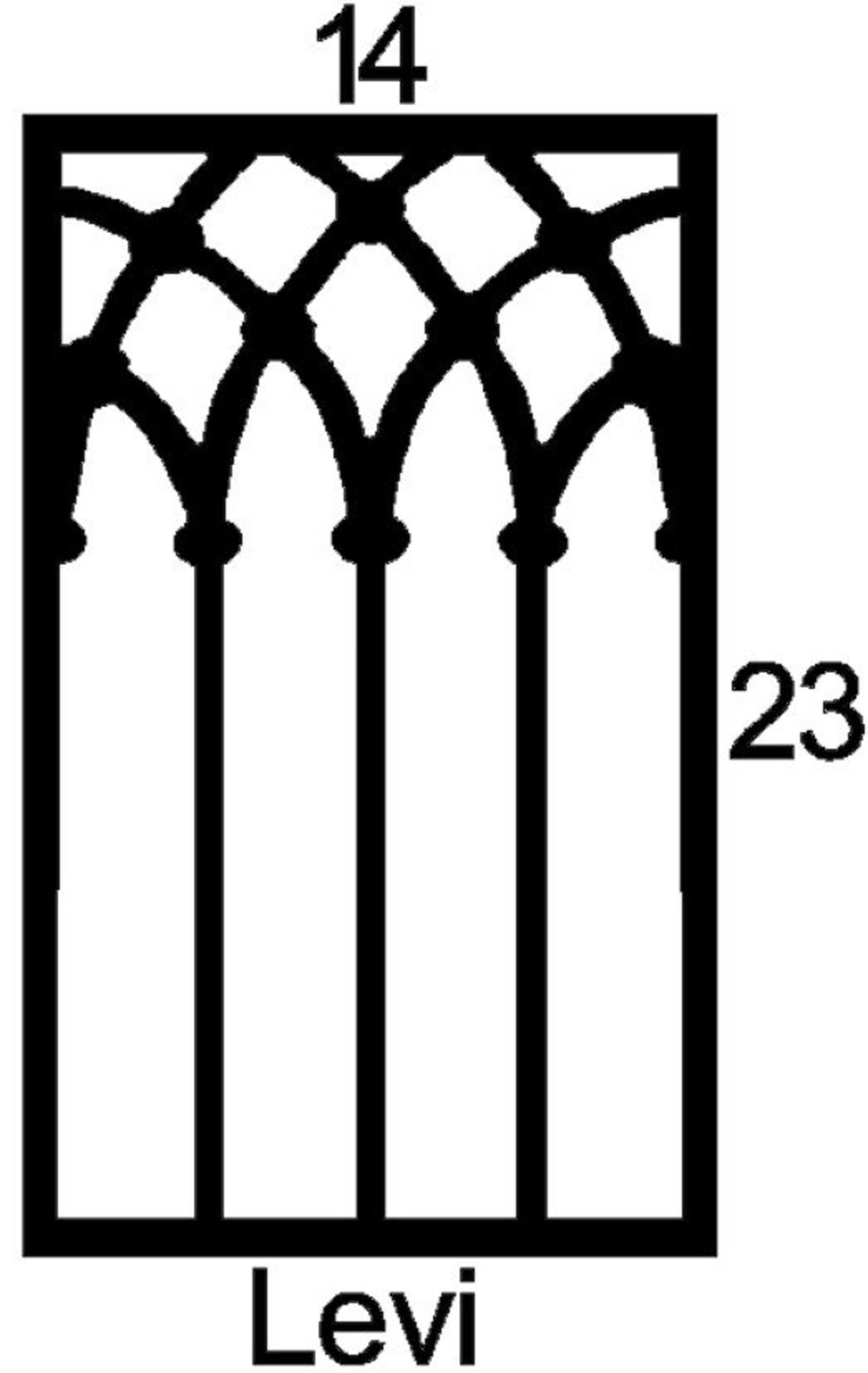 Levi Cabinet Door Insert Custom Decorative Mullion Door Kitchen Bath ...