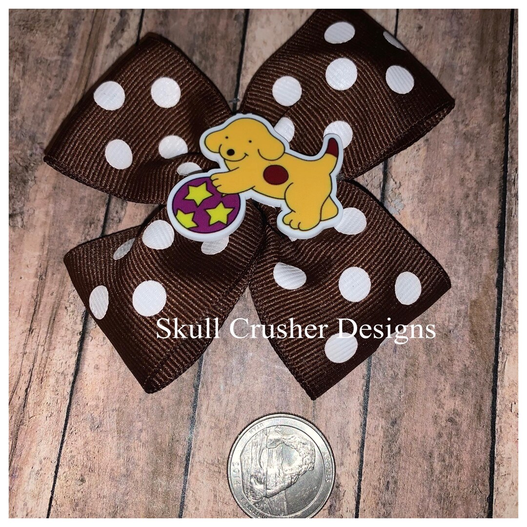 Cartoon Puppy Hair Bow - Etsy