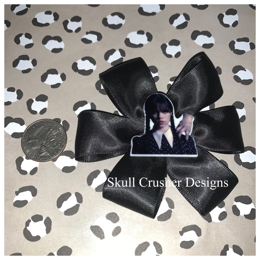 Goth Girl Inspired Hair Bow - Etsy