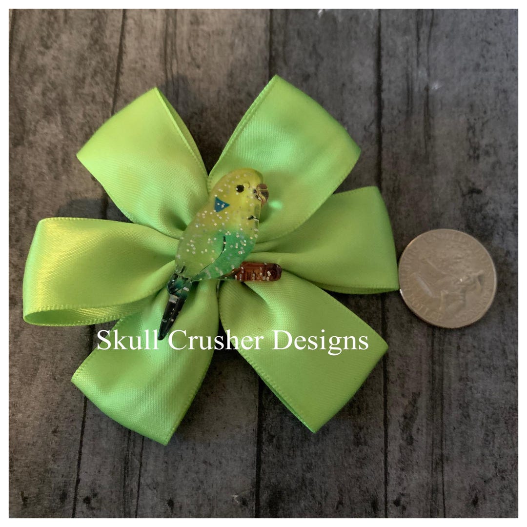 Parakeet Hair Bow - Etsy