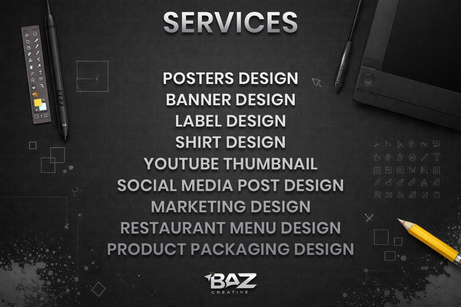 Custom Graphic Designer - Logo, Poster, Thumbnail, Website Material ...