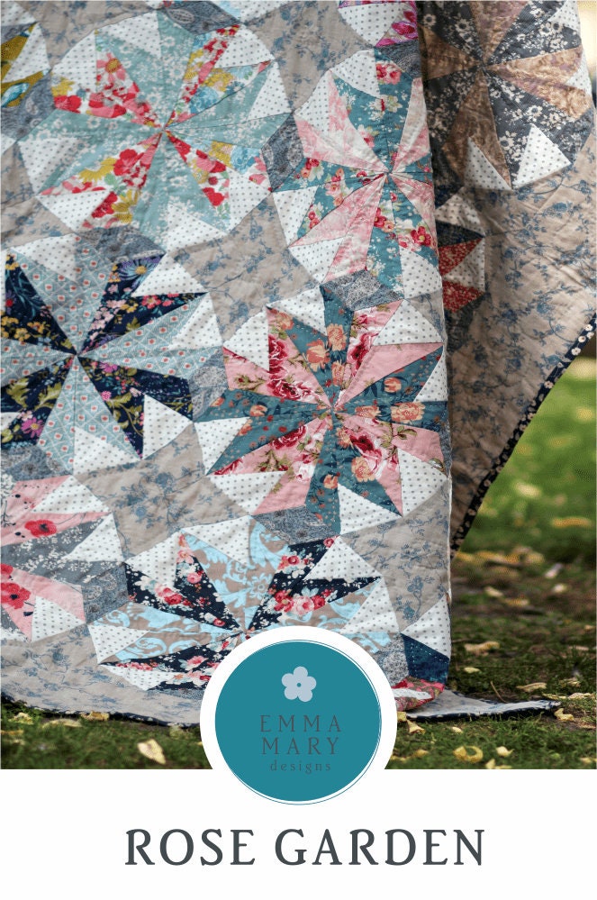 Rose Garden by Emma Newman for Emma Mary Designs Print Quilt Pattern ...