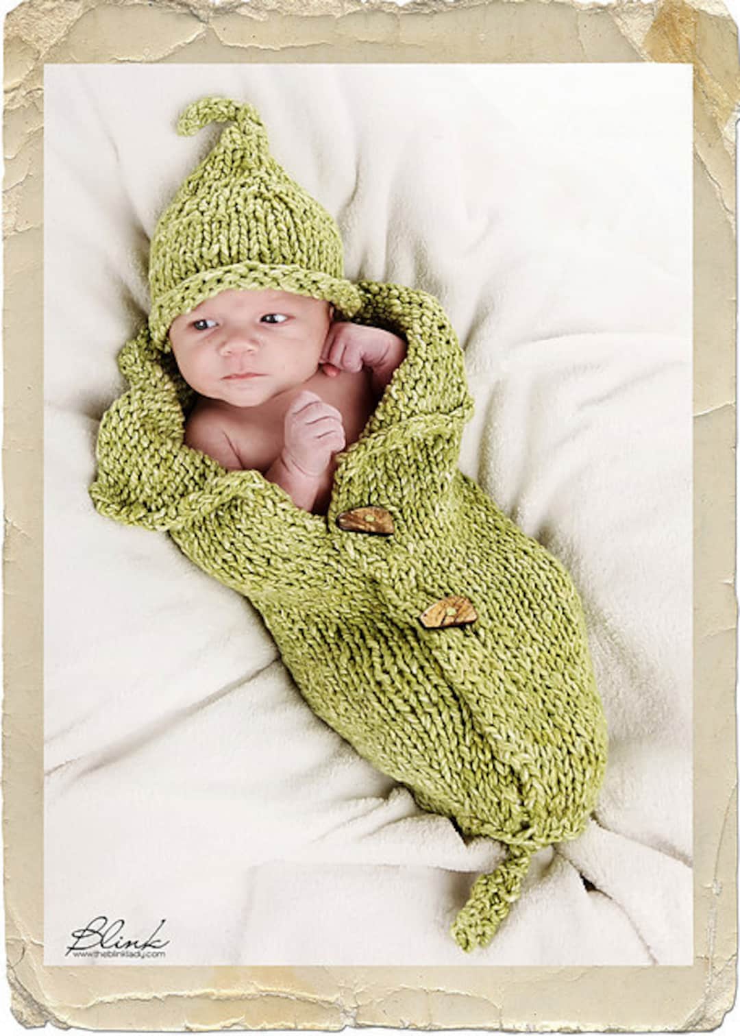 Peanut & Peapod Baby Wrap Cocoon by Heirloom Stitches - Knit Pattern ...