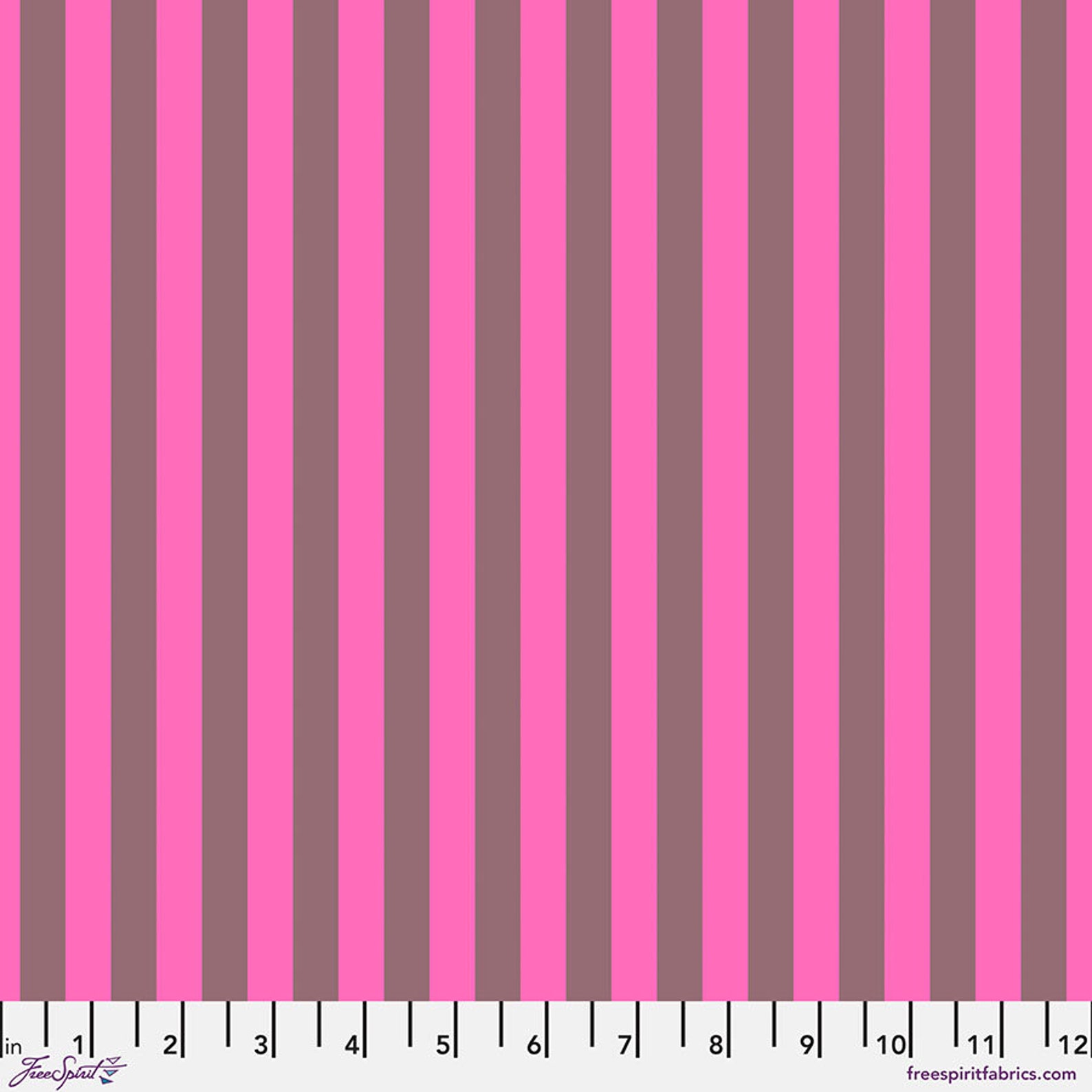 Neon True Colors by Tula Pink - Tent Stripes - Pink Stripe - TP069 ...