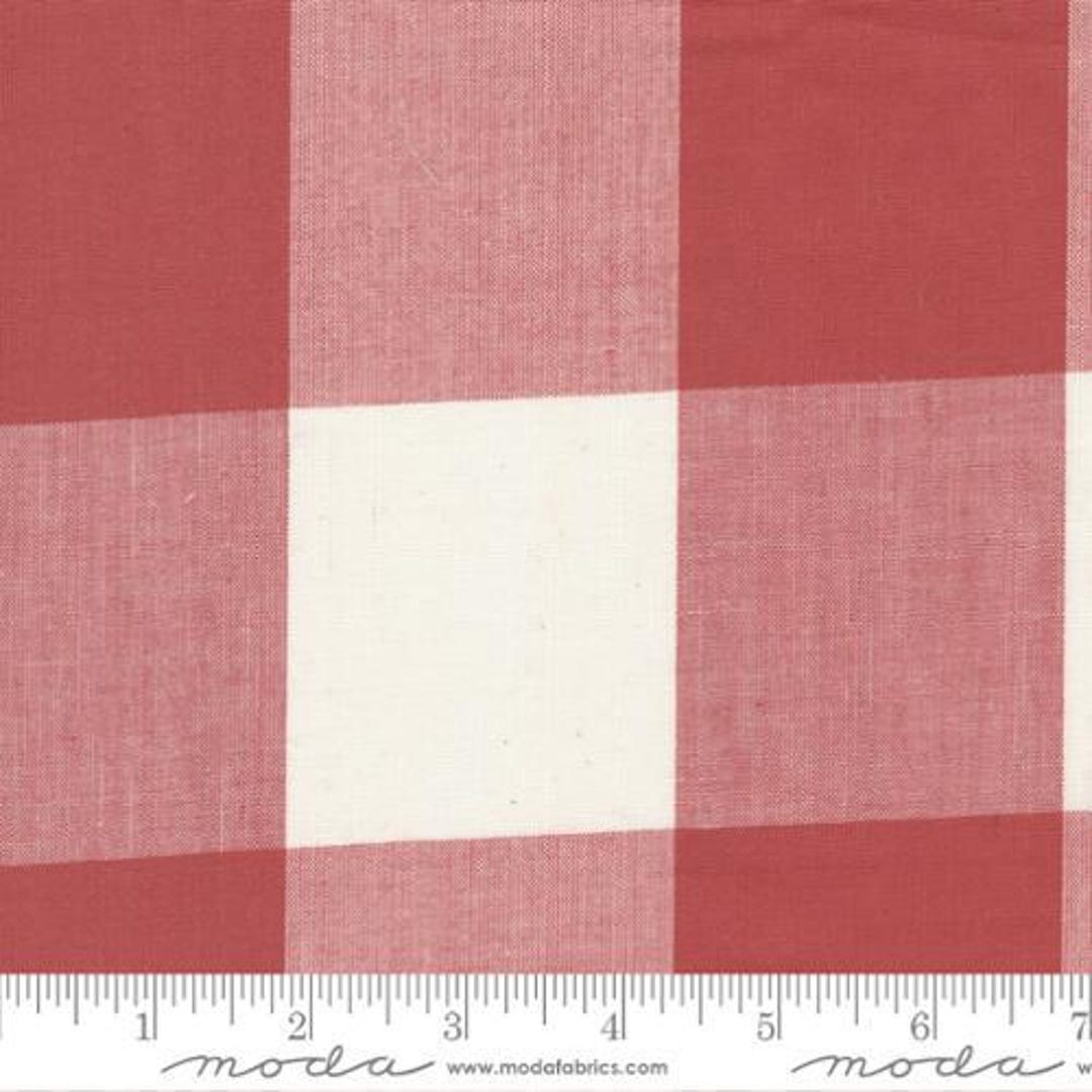 Isabella Wovens by Minick and Simpson - Jumbo Red and White Check ...