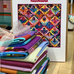 Echinacea Quilt Kit Featuring Hue Fabric Collection by Anna Maria - Includes Pattern - Etsy