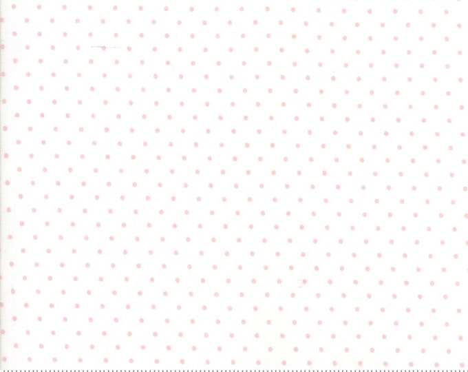 Essential Dots White Baby Pink Dots Moda Basics 8654 59 124 - Etsy