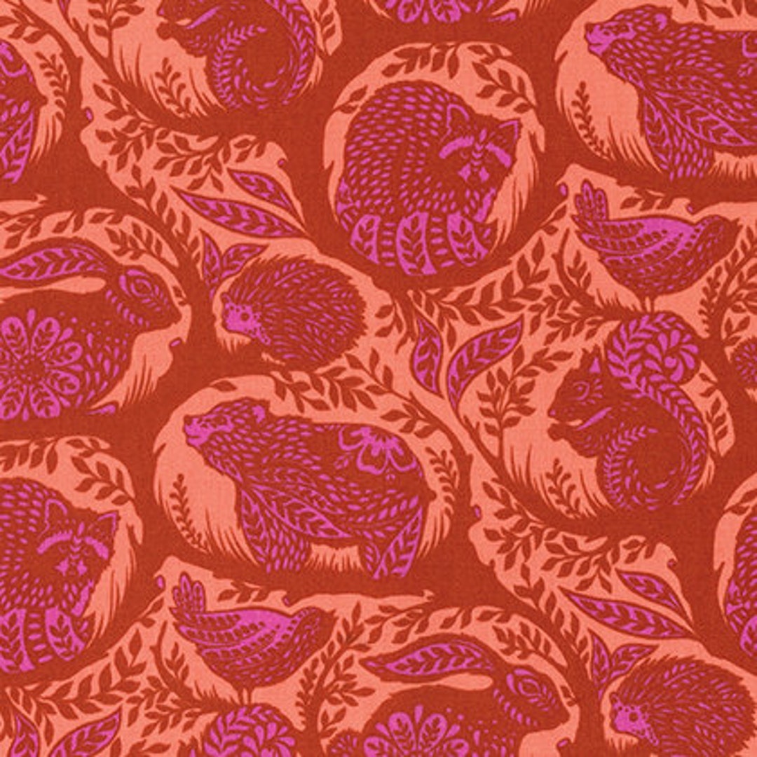RARE Slow & Steady by Tula Pink for Free Spirit - Grandstand - Orange ...