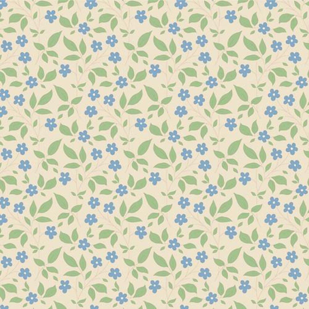 Tipsy Cream and Blue Sunday Brunch by Tilda - TIL110116-V15 125 - Etsy