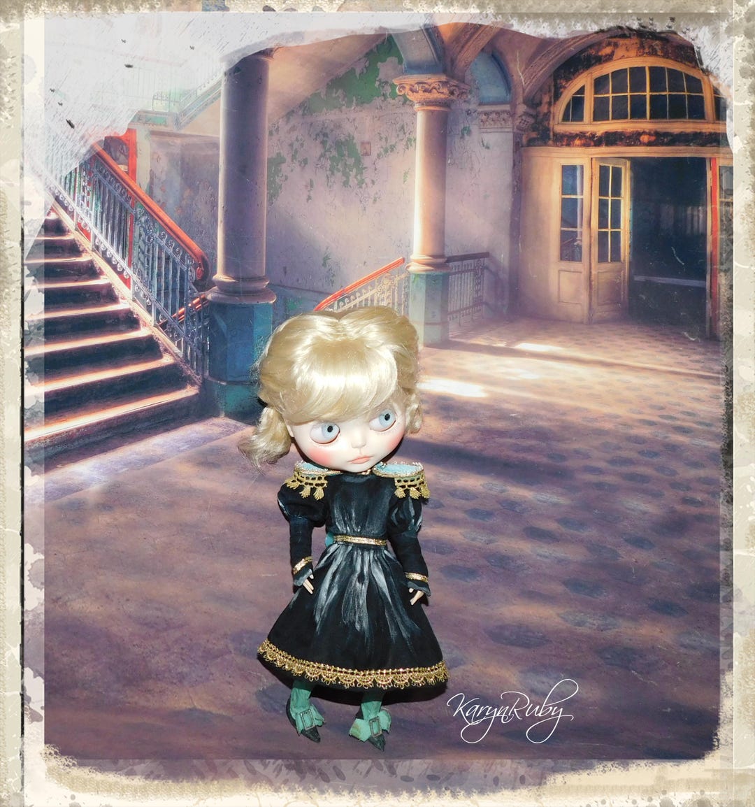 Blythe ~victorian Whimsical Inspired With Epaulettes ~ by Karynruby - Etsy