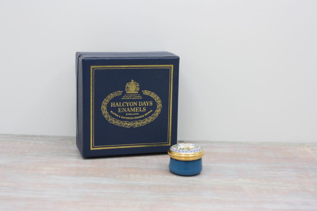 Halcyon Days Tiny Pill Box - Etsy