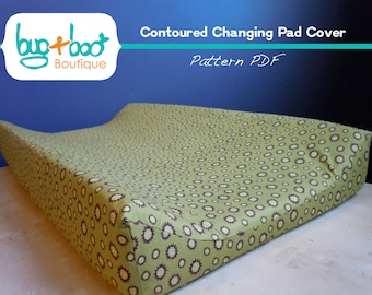 PDF PATTERN + VIDEO With Templates: Contoured Changing Pad Cover ...