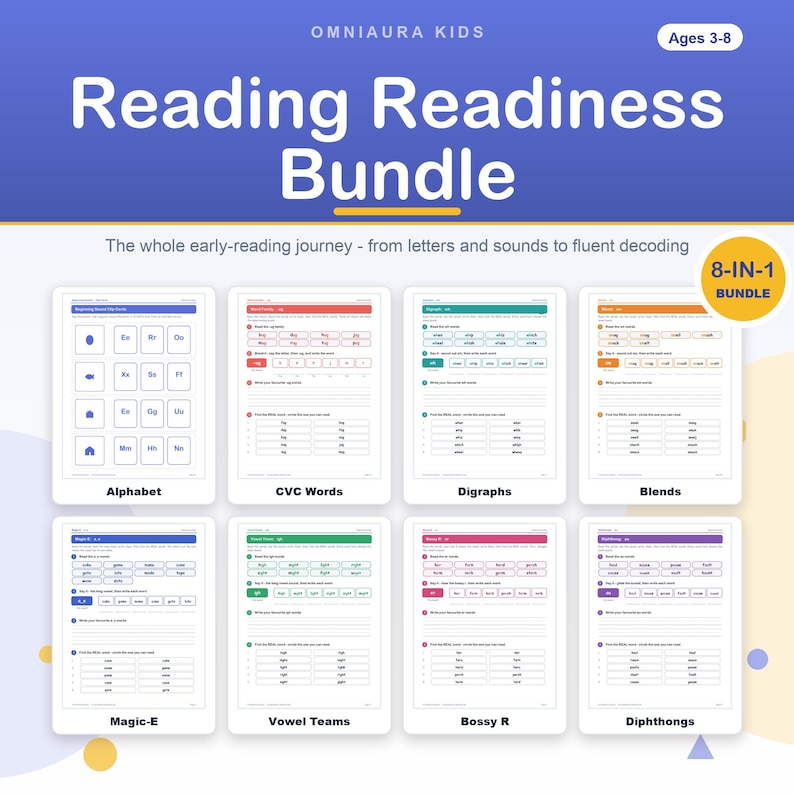 Reading Readiness Bundle, Alphabet Phonics Worksheets, Science of ...