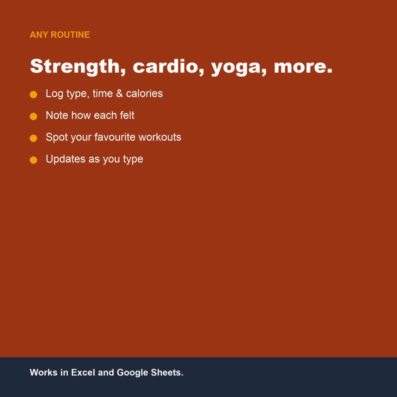 Fitness Workout Tracker Spreadsheet, Gym Log, Planner (google Sheets ...