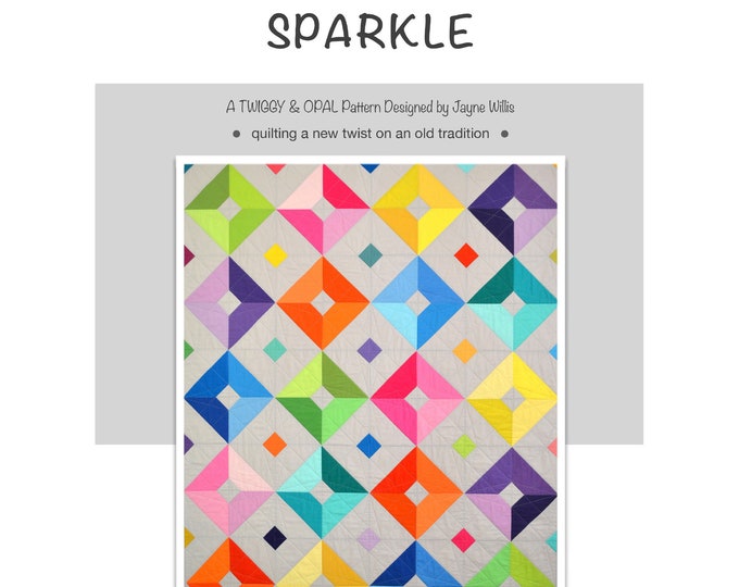 PDF Sparkle Quilt Pattern, PDF Download - Etsy