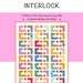 PDF Interlock Quilt Pattern, PDF Download, Scrappy Quilt - Etsy