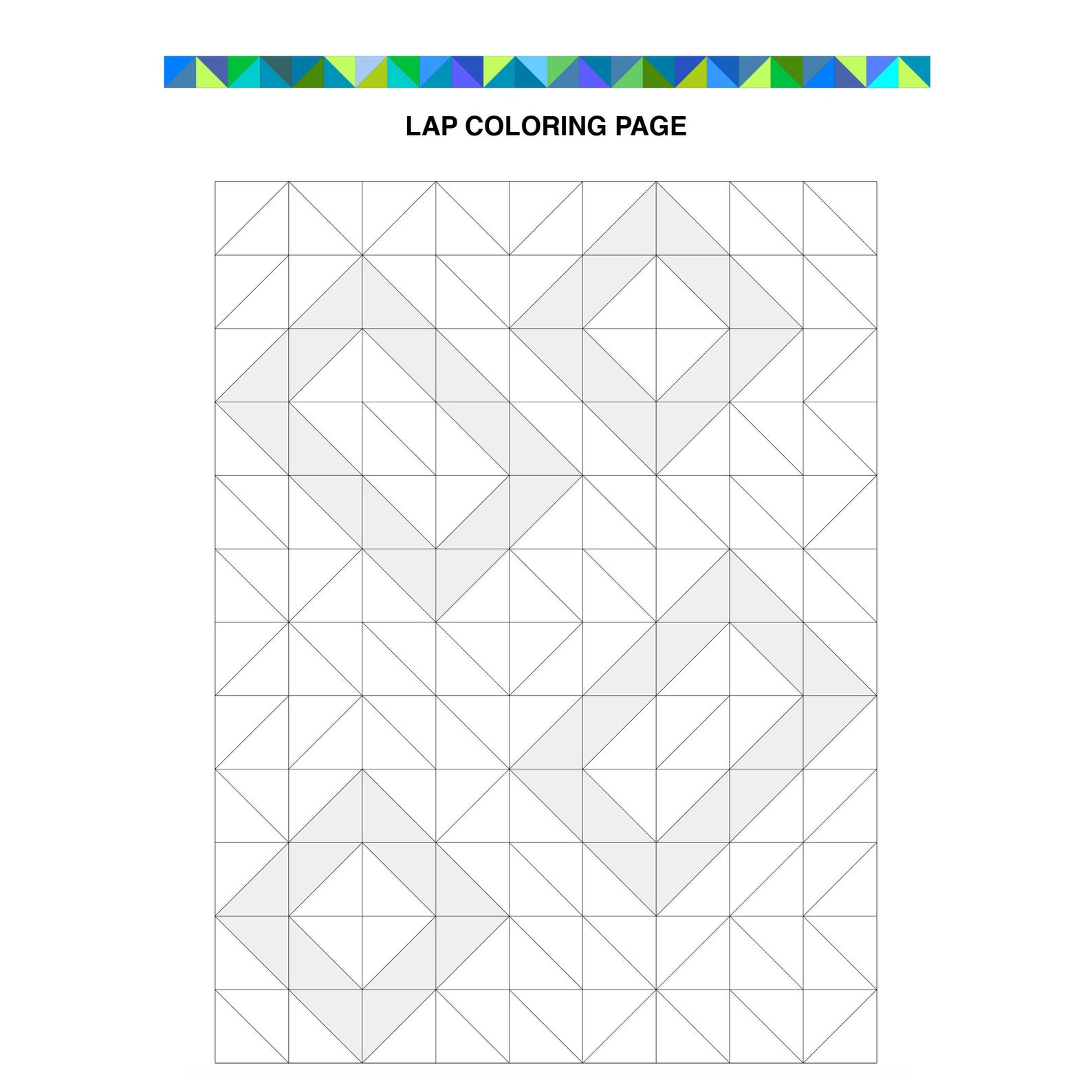 Geo Pop PDF Pattern, Geometric Quilt PDF, Modern Quilt Pattern, Quilt ...
