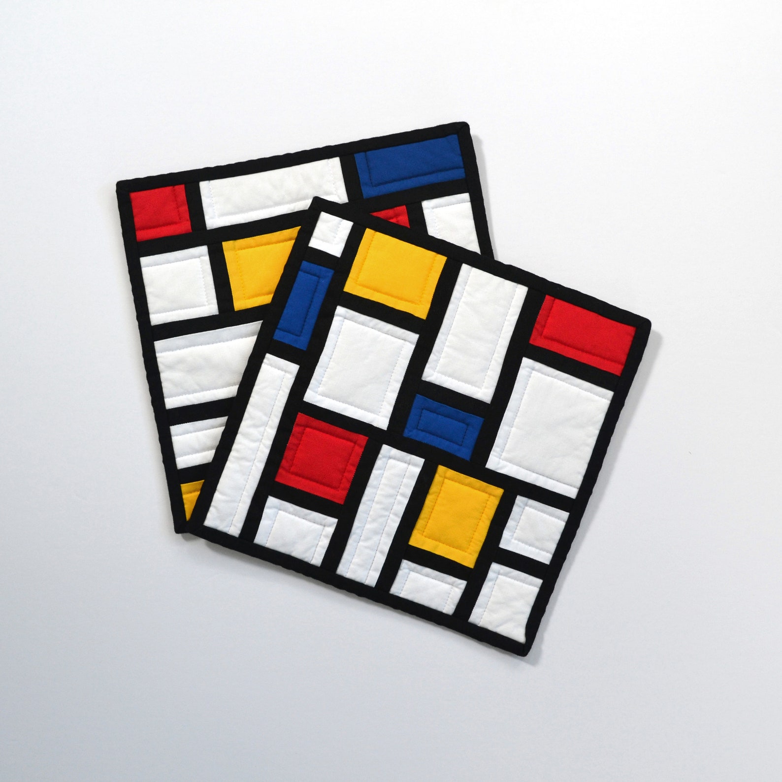 Quilt Pattern, Mondrian Quilt Blocks, PDF Quilt Pattern, Paper Pieced ...