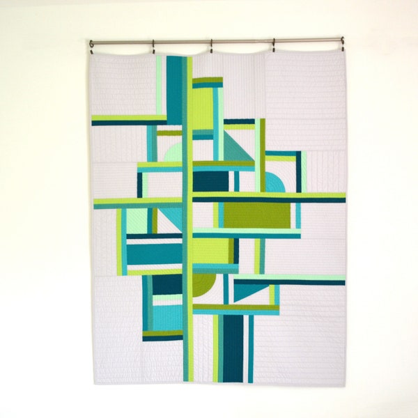 Geometric Quilt - Etsy