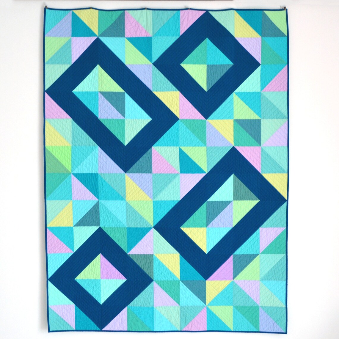 Geo Pop PDF Pattern, Geometric Quilt PDF, Modern Quilt Pattern, Quilt ...