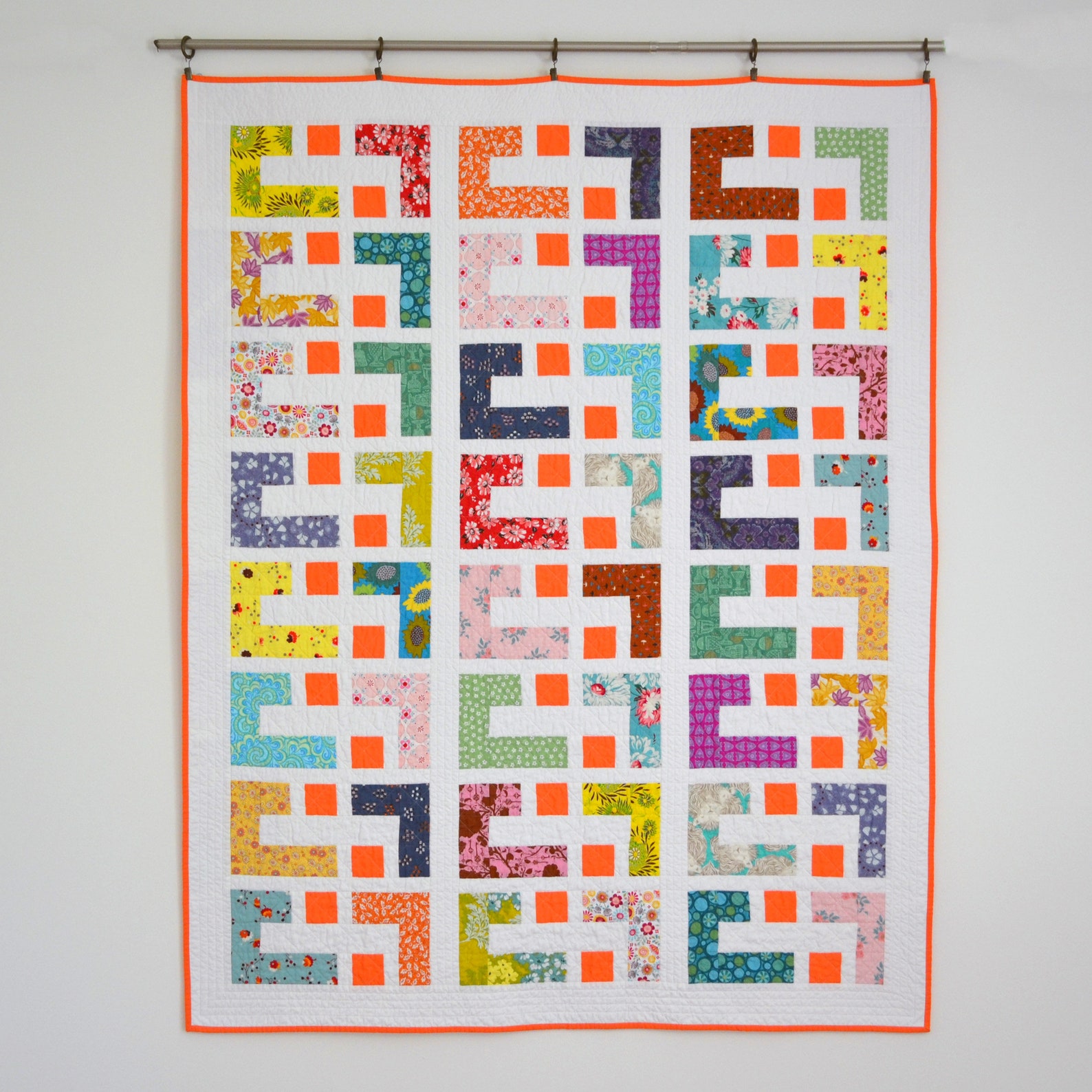 PDF Interlock Quilt Pattern PDF Download Scrappy Quilt - Etsy