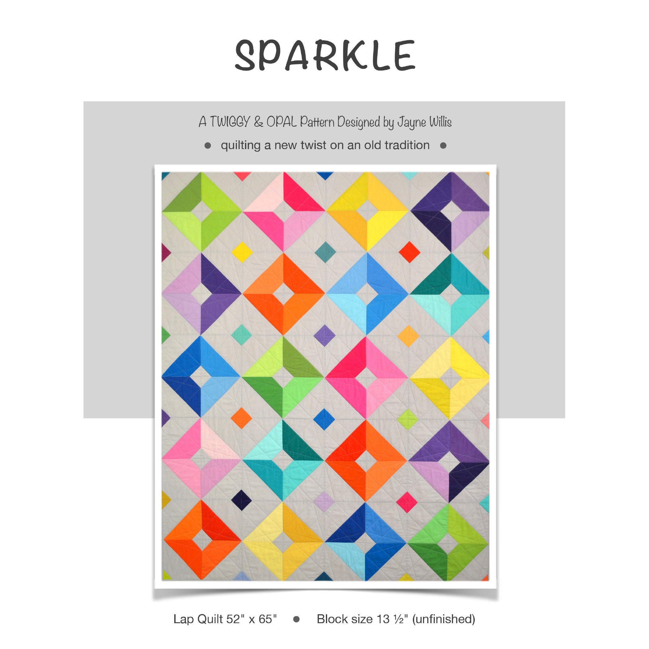 PDF Sparkle Quilt Pattern, PDF Download - Etsy