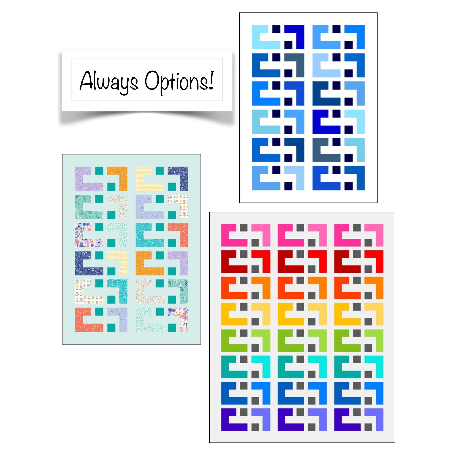 PDF Interlock Quilt Pattern PDF Download Scrappy Quilt - Etsy