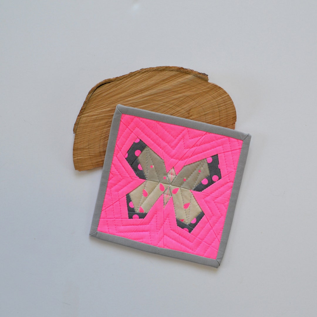 Butterfly Quilt, Mini Quilt, Butterfly Mini Quilt, Fabric Postcard ...