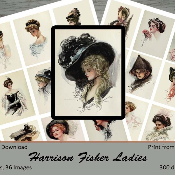 Harrison Fisher - Etsy