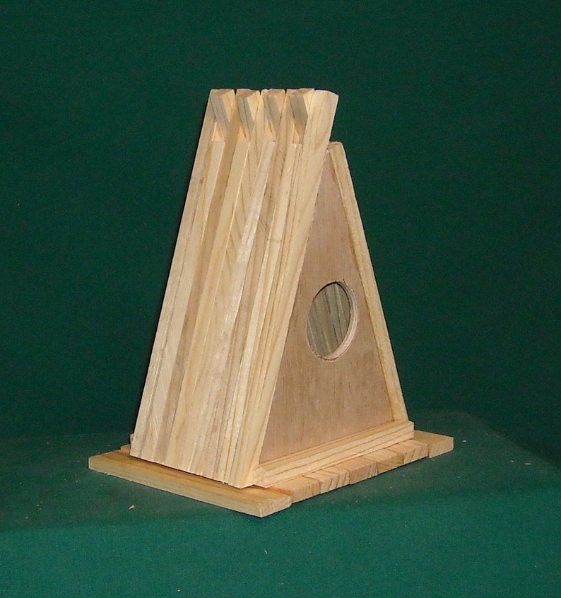 A‑frame Bird House Kit – Cypress Wood DIY Birdhouse Project for Kids ...