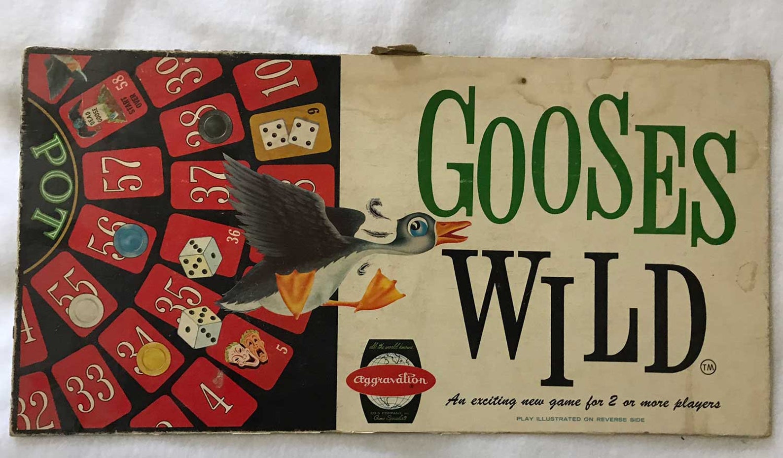 1966 Vintage Goose's Wild Board Game-board Only - Etsy