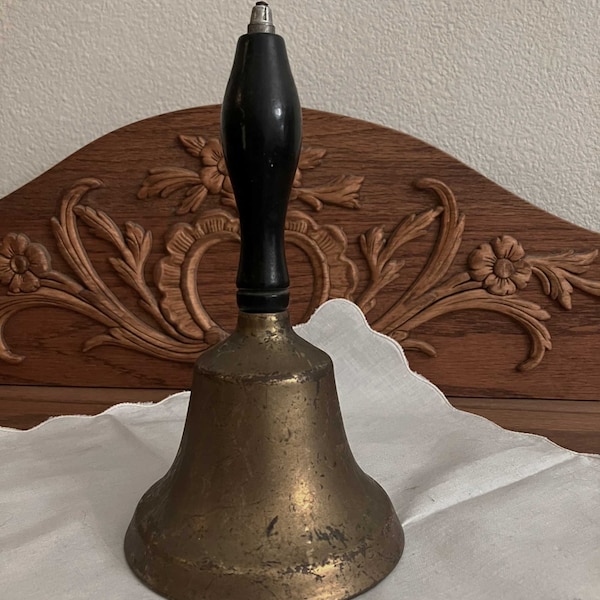 Antique School Bell - Etsy