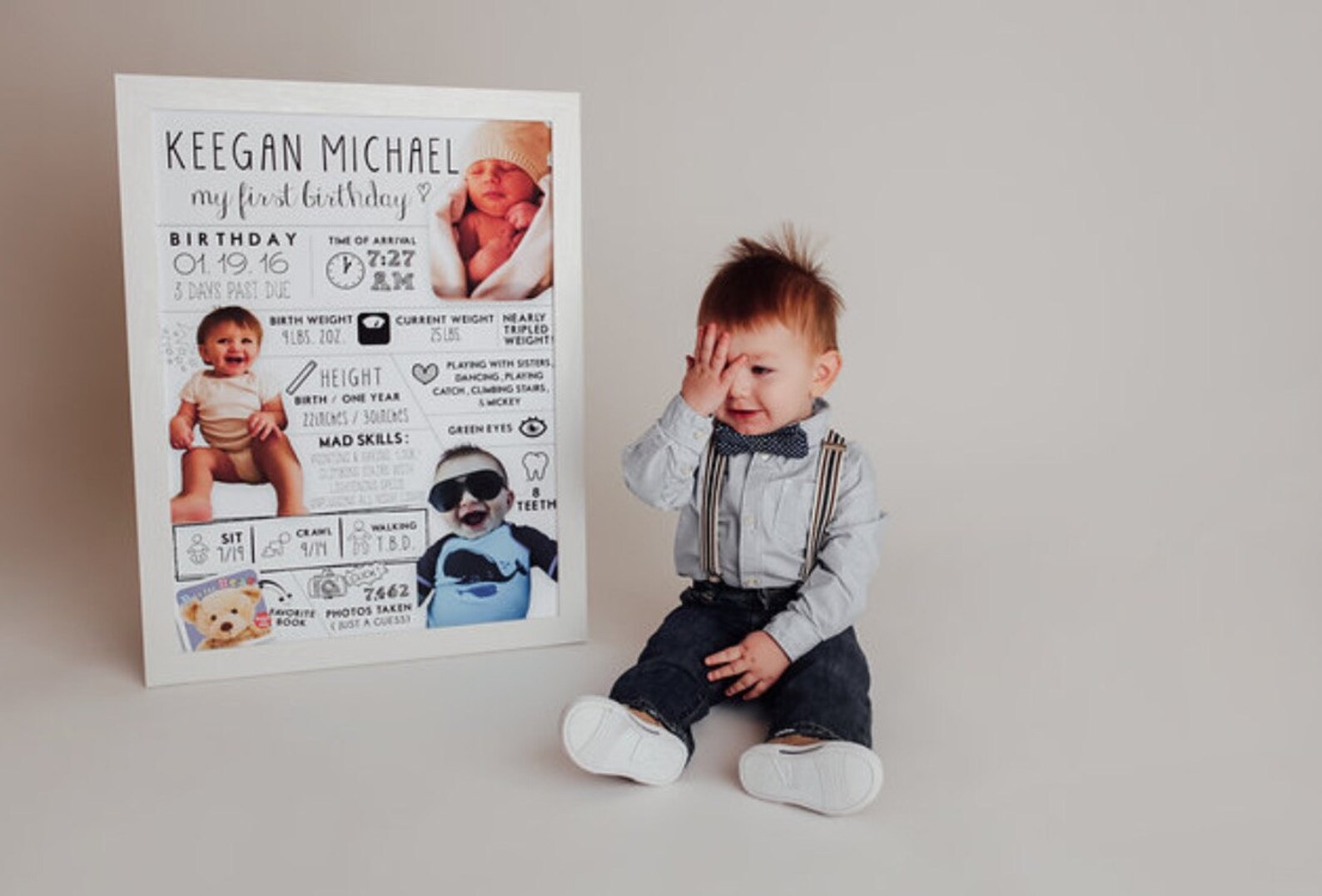 Baby's First Year Infographic Digital Poster - Etsy