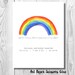 Rainbow Baby Birth Announcement Wall Print/ Rainbow Baby Pregnancy ...