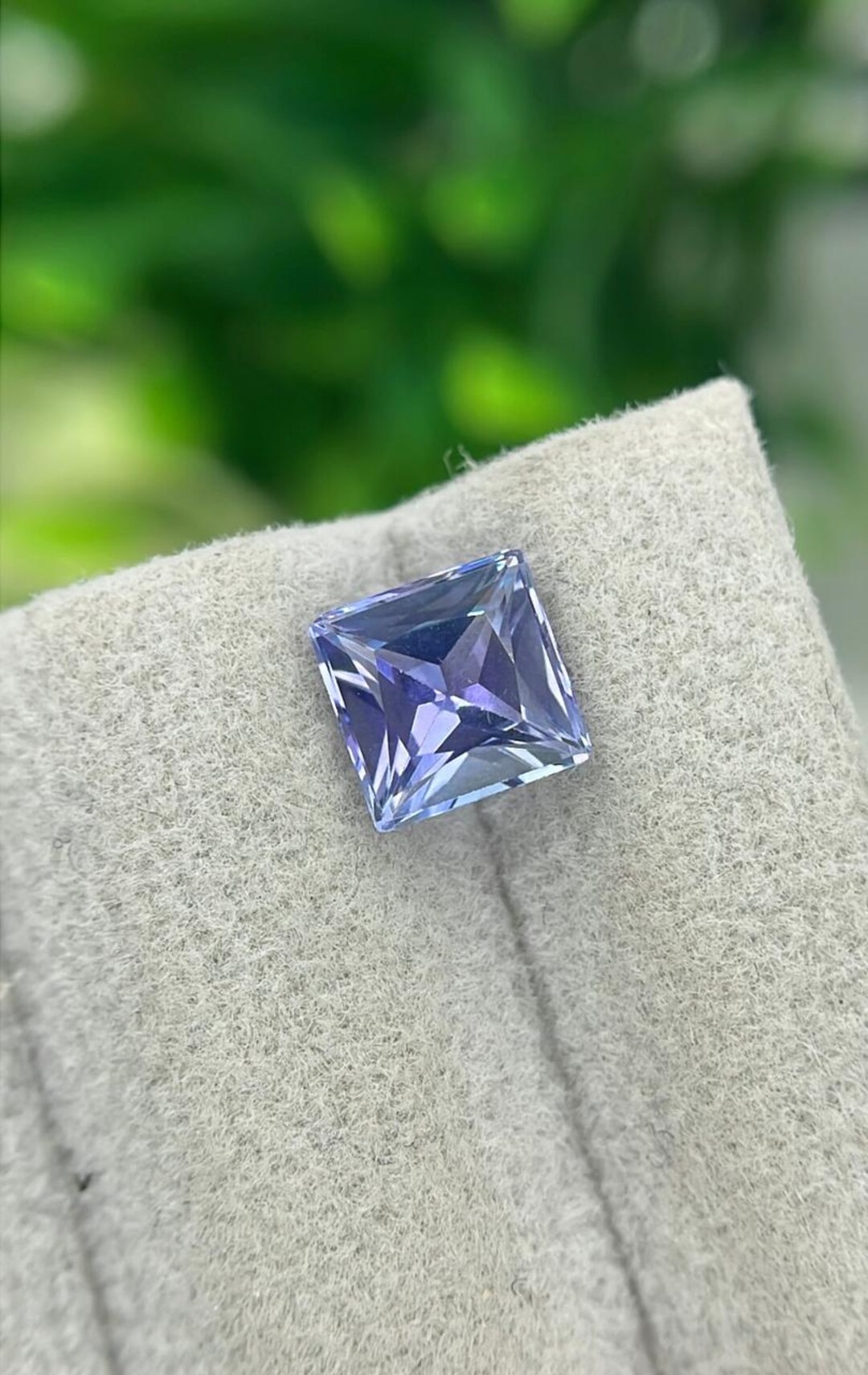 Aa+natural Tanzanite 5.7 Mm Square Princess Cut Shape 0.95 Cts Loose ...